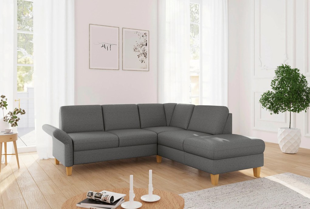 XXXLutz ROHOVÁ SEDAČKA, textil, tmavě šedá Sit & More - Sedací soupravy - 000144016157