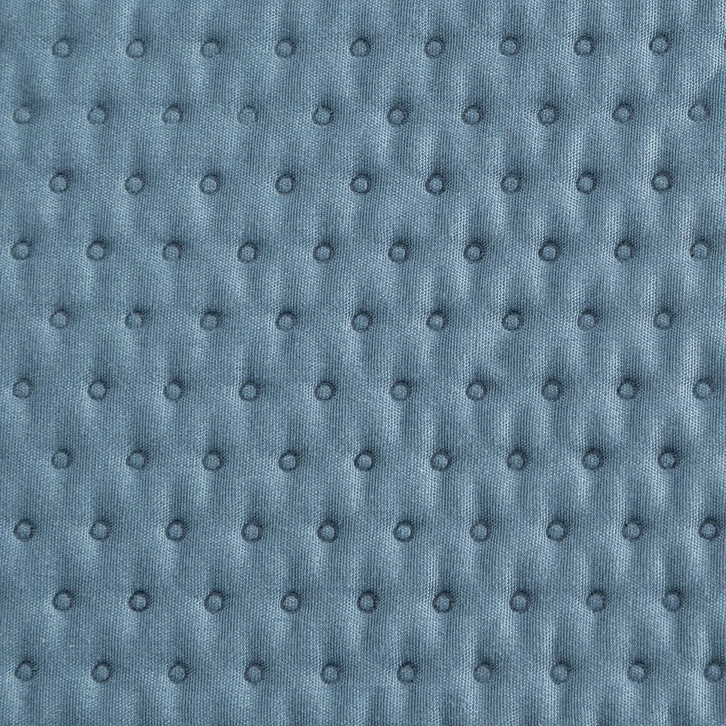 PŘEHOZ NA POSTEL FALBANKA 170X210 CM TMAVĚMODRÝ