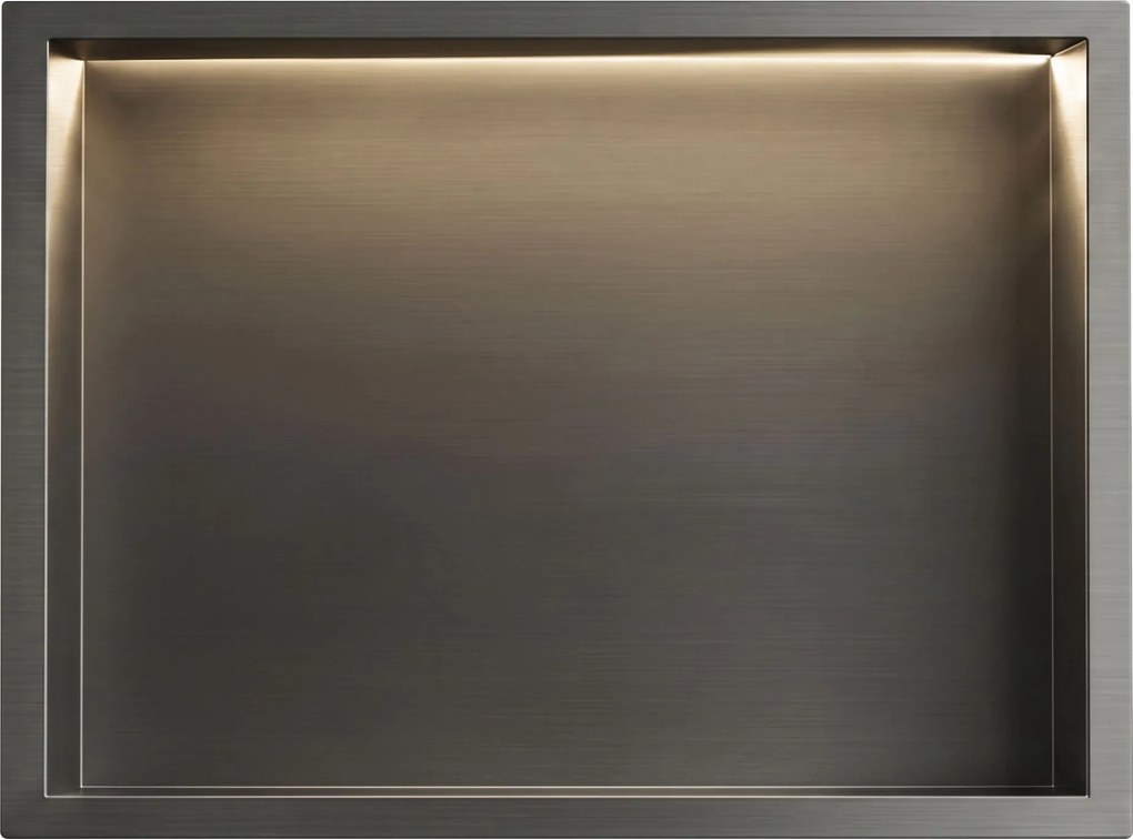 Rea Rea, VSTAVANÁ KOUPELNOVÁ POLICE LED 30x45 Titan, REA-08566