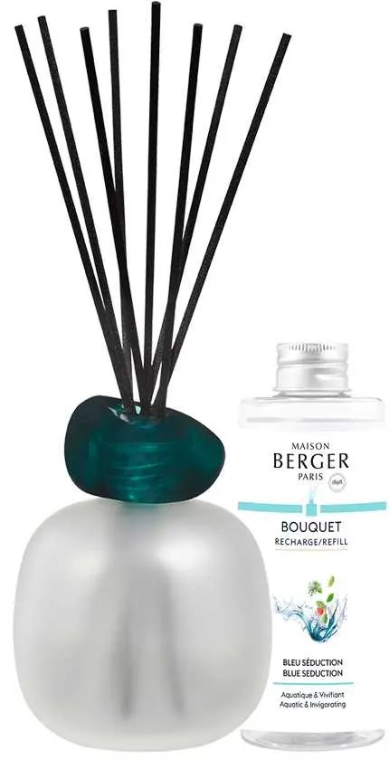 Maison Berger Paris Aroma difuzér Mineral, průhledný + náplň Modrá svůdnost 180 ml 7834