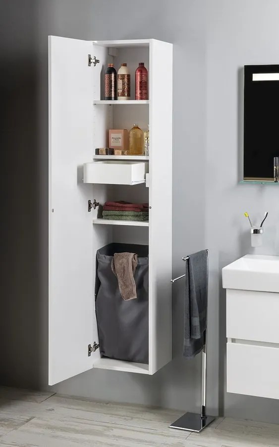 Sapho Sapho, ESPACE skříňka 35x172x32cm, 1x dvířka, levá/pravá, bílá lesk, ESC330-3030