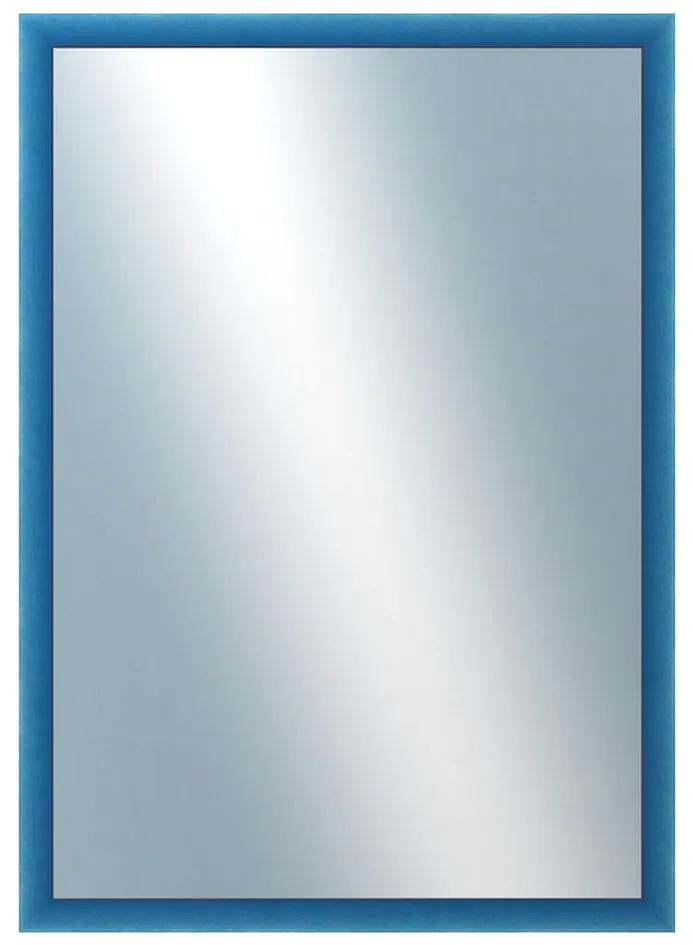 DANTIK - Zarámované zrcadlo - rozměr s rámem cca 50x70 cm z lišty BOX modrá mořená (1753)