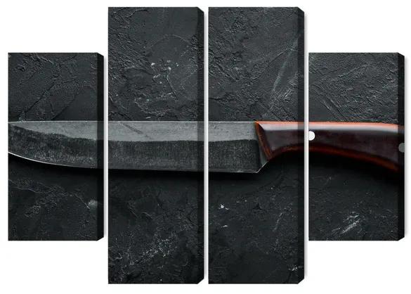 Vícedílný obraz Starý Kuchyňský Nůž Nedostatek Nedostatek Přírodní plátno 120x90