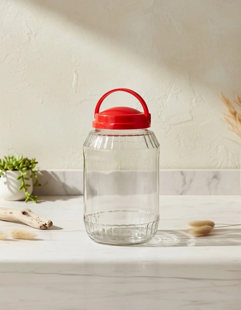 Skleněná dóza s víčkem MOLDI 3,1 l