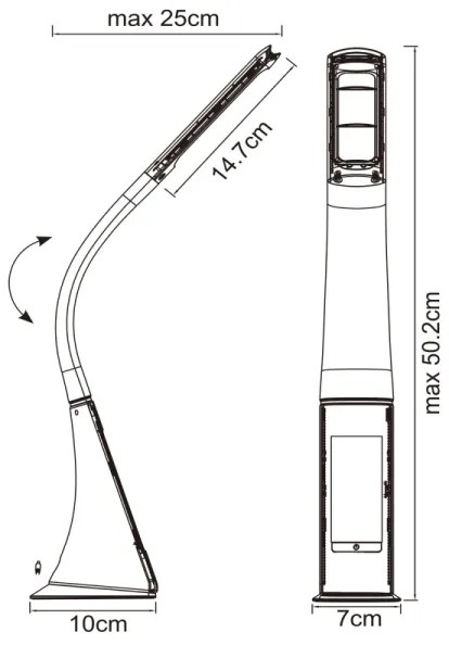 GLOBO 58334 - LED Stmívatelná stolní lampa SOPHIE 1xLED/6,5W/230V