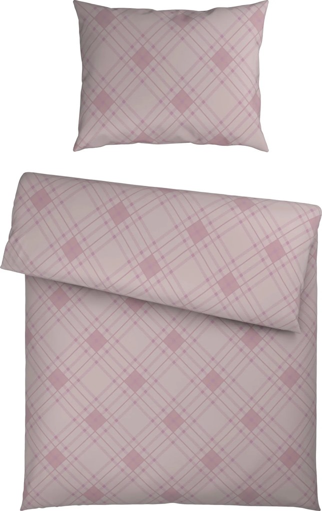 XXXLutz POVLEČENÍ satén růžová 140/200 cm Ambia Home - Povlečení - 004443009402