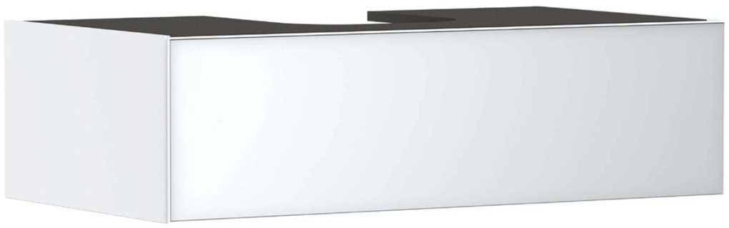 Hansgrohe Xevolos E - Umyvadlová skříňka, 28x98x55 cm, 1 zásuvka, matná bílá/metalická bílá 54313320