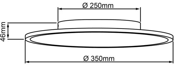 Brilliant - LED Stropní svítidlo BUFFI LED/24W/230V pr. 35 cm 4000K
