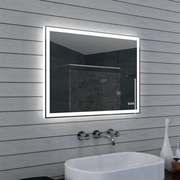 Eurosanit Urban zrcadlo s LED osvětlením | změna teploty barvy Rorzměr: 60x80 cm