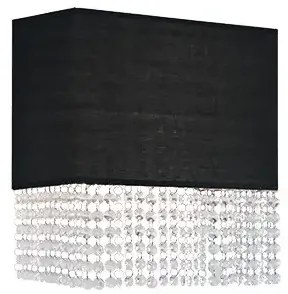 Designové nástěnné svítidlo Glamour černé