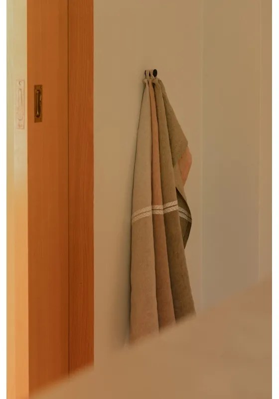 Lněná utěrka Venla 46x70, len-bílá