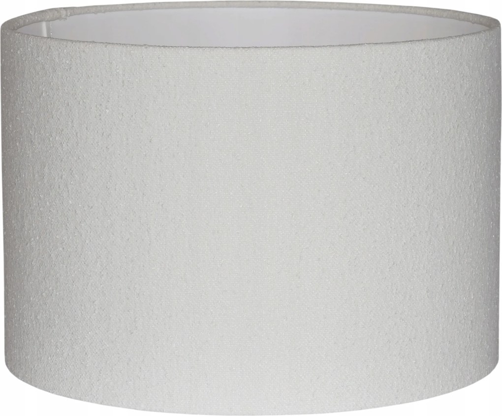 Stínidlo na stojací lampu Závěsný válec 35/25 cm E27 Bílý Boucle Venosa