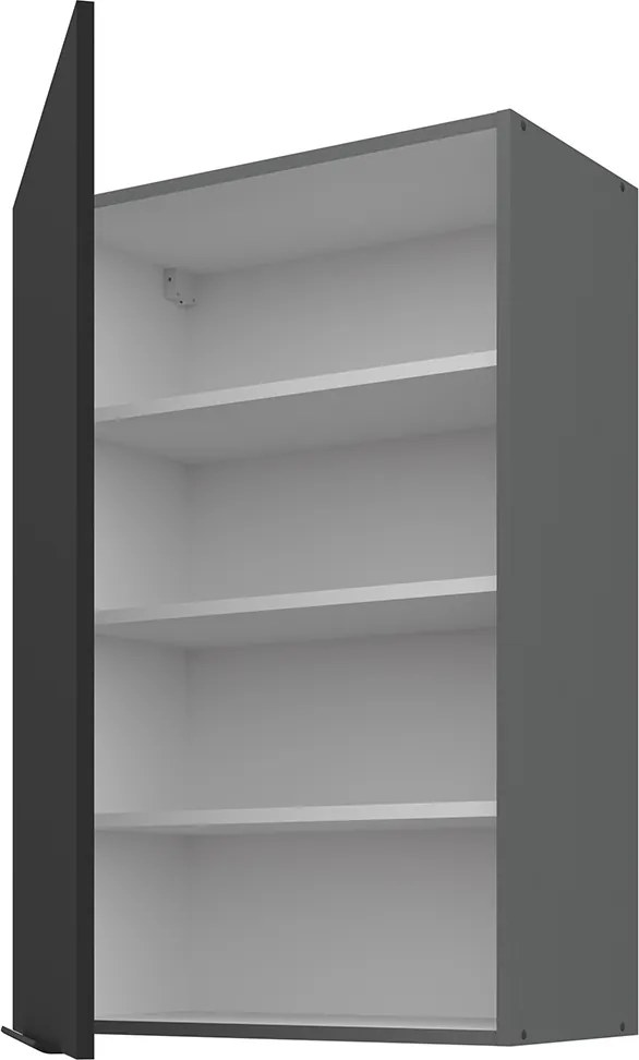 ARIA ab | horní skříňka 60 G-90 1F policová | 60 cm | VYSOKÁ | ANTI FINGERPRINT povrch | antracit/černá