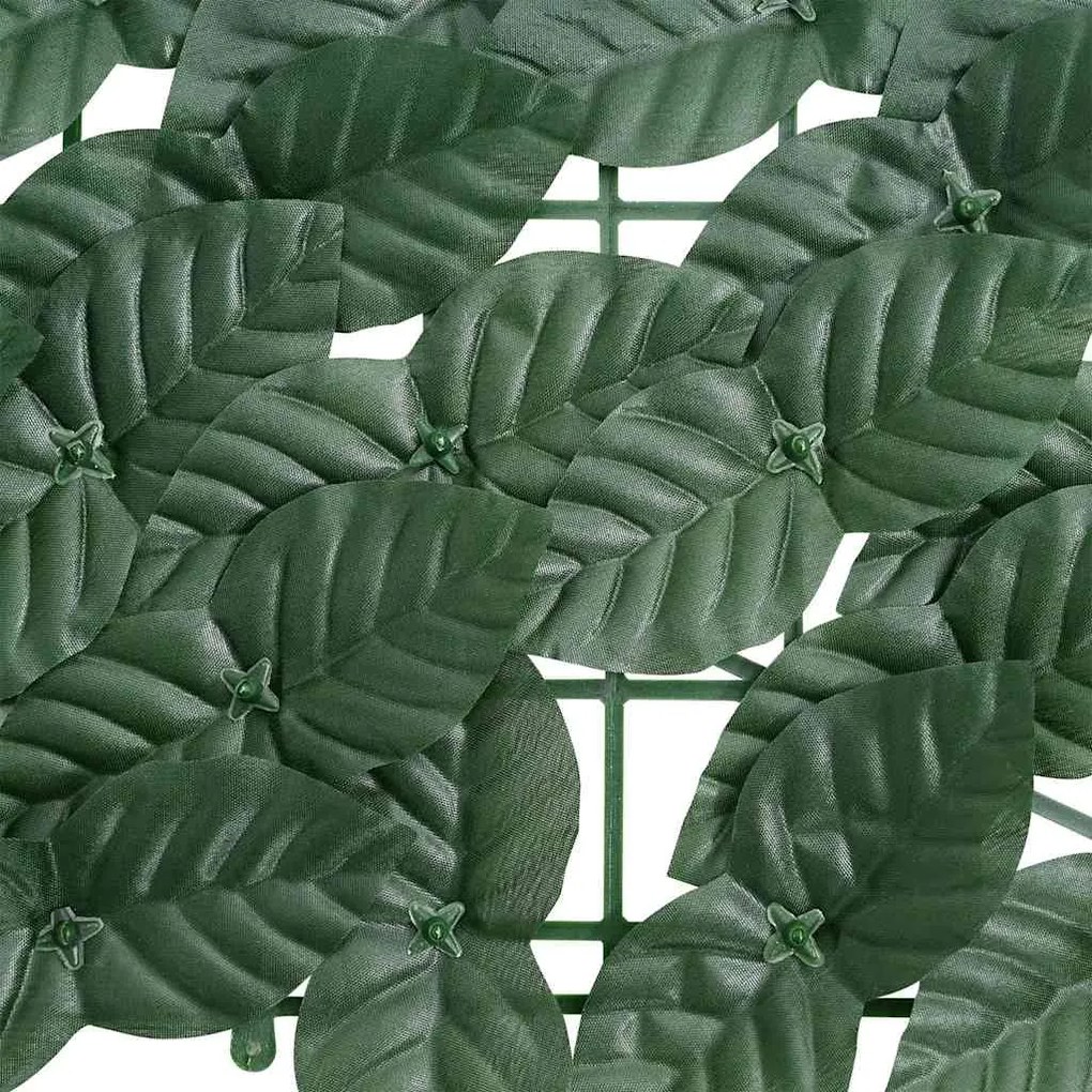 Balkónová zástěna s tmavě zelenými listy 500 x 100 cm 315489