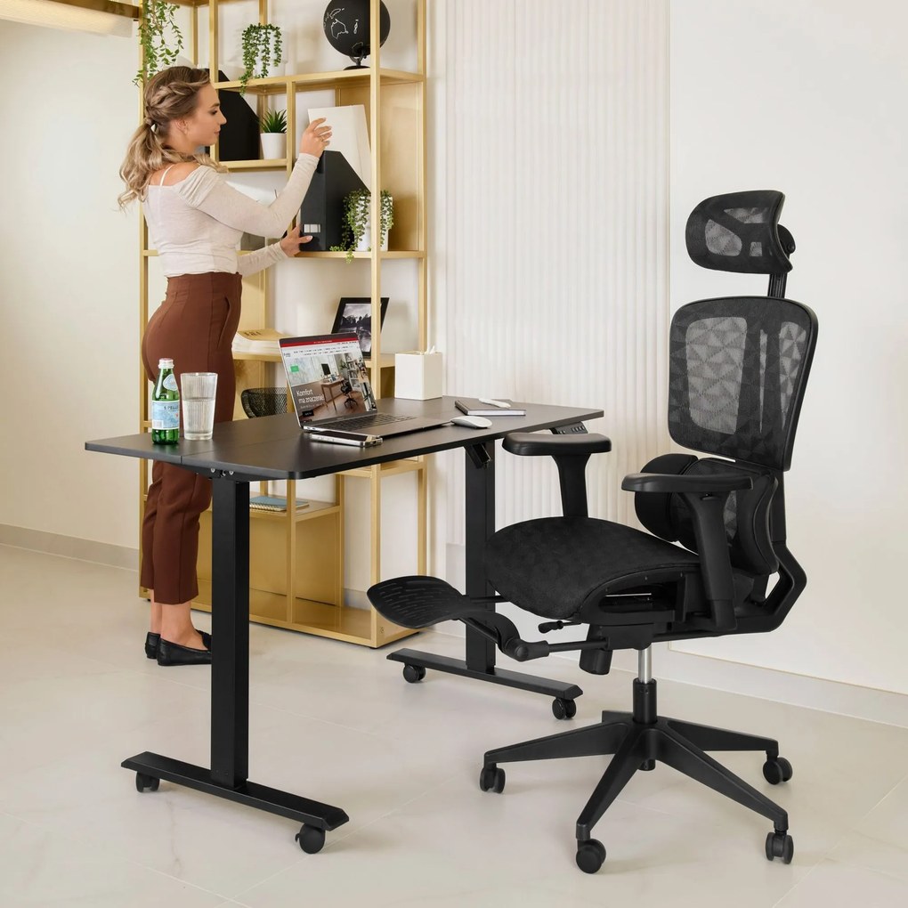 Ergonomické křeslo Romalo – Černé