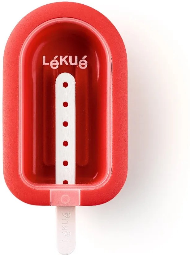Červená silikonová forma na zmrzlinu Lékué