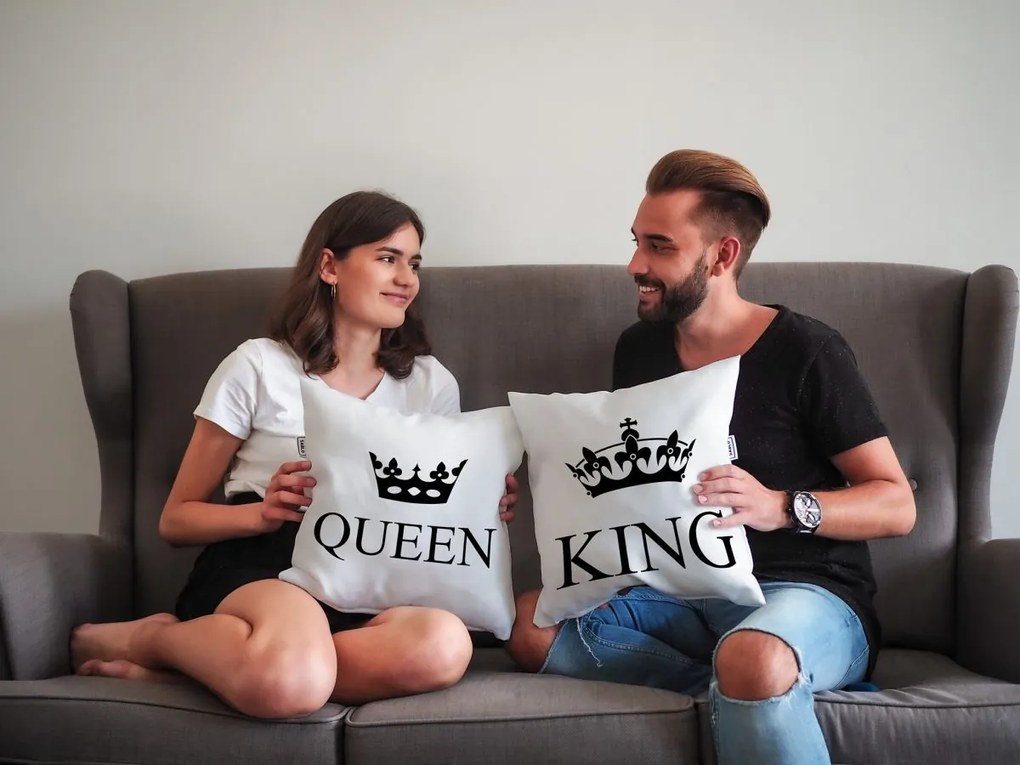 Sablio Polštáře King a Queen: 2ks 40x40 cm