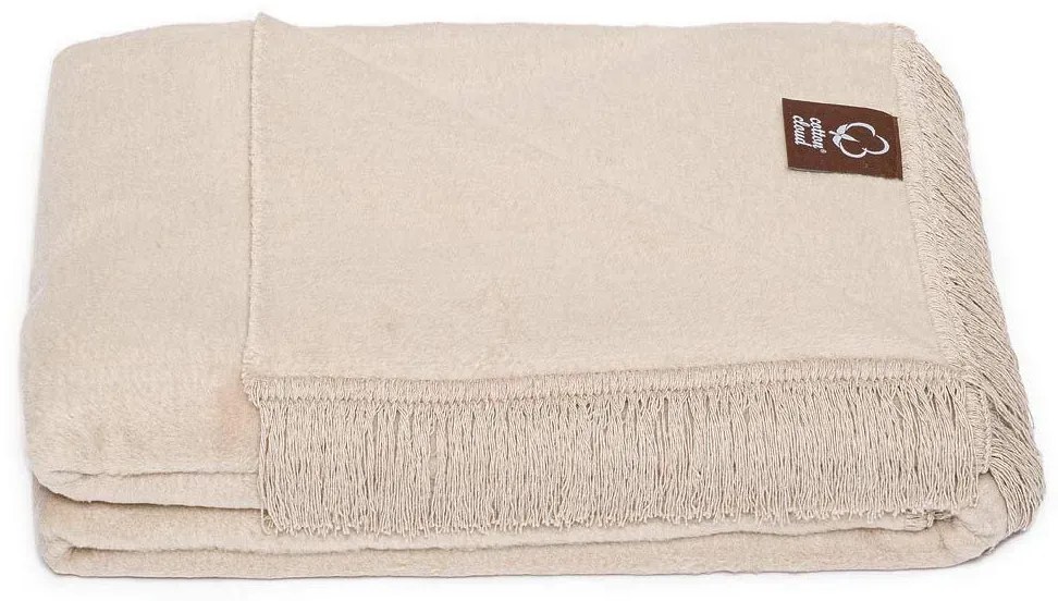Unia - Cotton Cloud Bavlněná akrylová přikrývka 150x200 0293/10 taupe béžová přehoz přes postel přikrývka
