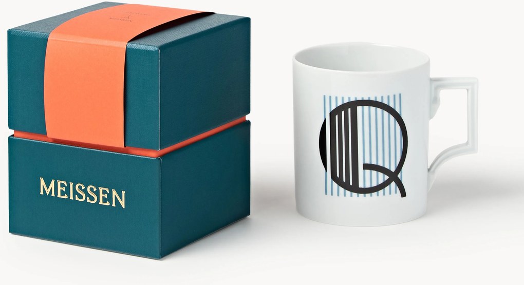 Westwing x MEISSEN, ručně vyrobený hrnek Initials's dekorací Motif