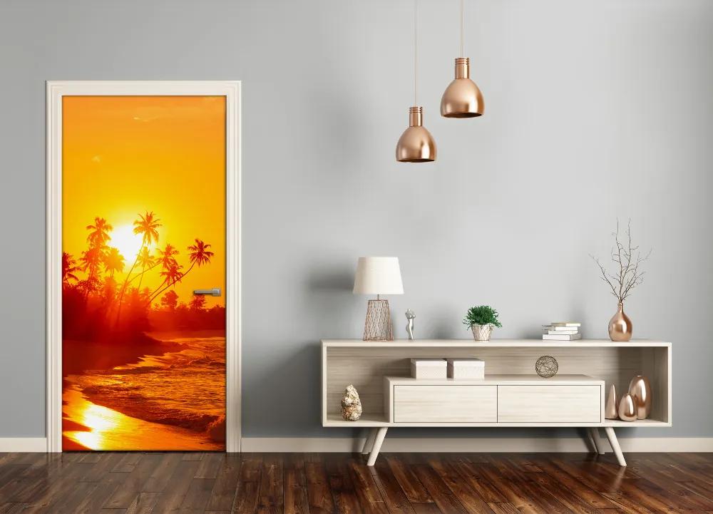 Fototapeta na dveře samolepící tropická pláž 95x205 cm