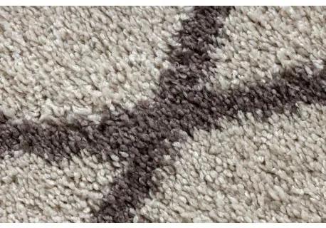 koberec BERBER BENI krémový střapce, Maroko, Shaggy velikost 80x250 cm | krásné koberce cz