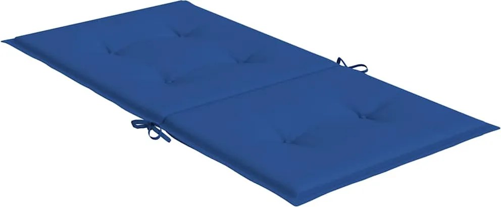 Podušky na židli nízké opěradlo 4 ks královsky modré 100x50x3cm 314144