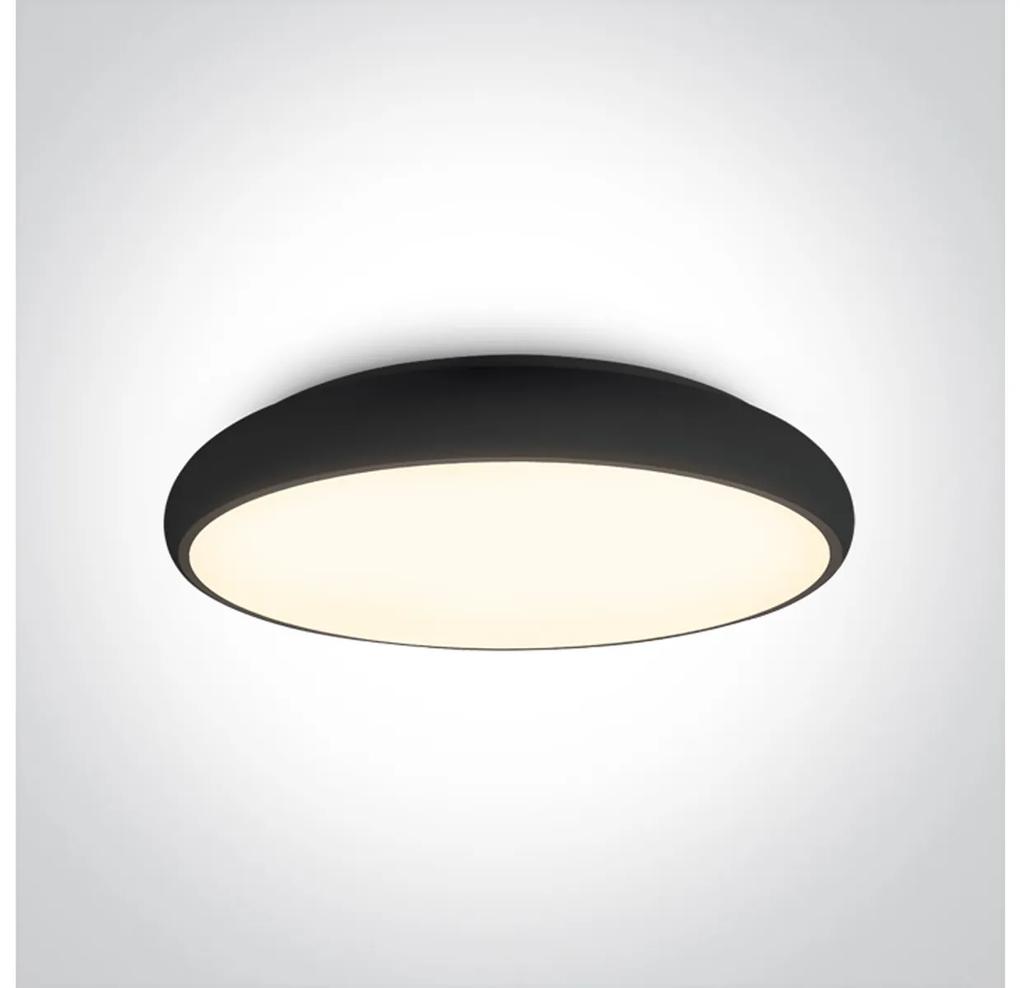 ONE Light 62160/B/W stropní LED svítidlo slim, černé, 60W, 3000K, ø61cm, IP20