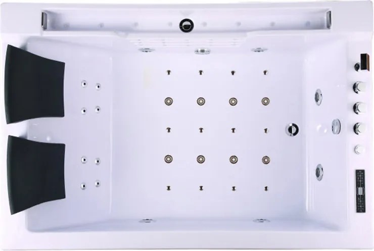 BPS-koupelny Hydromasážní vířivá vana Fenix 606BH 180x120 s ohřevem vody, levá