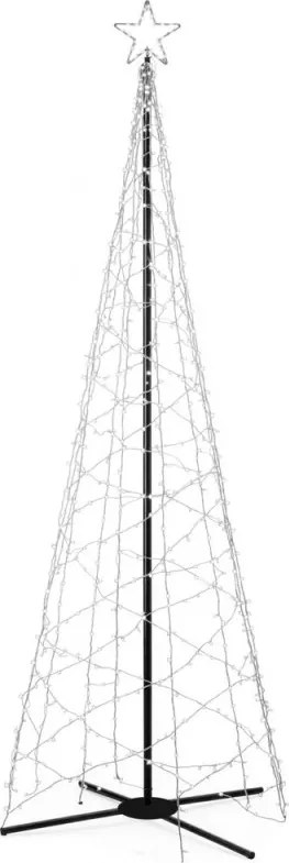 LED světelná dekorace Vánoční stromeček 840 LED, teplá bílá+bílý záblesk
