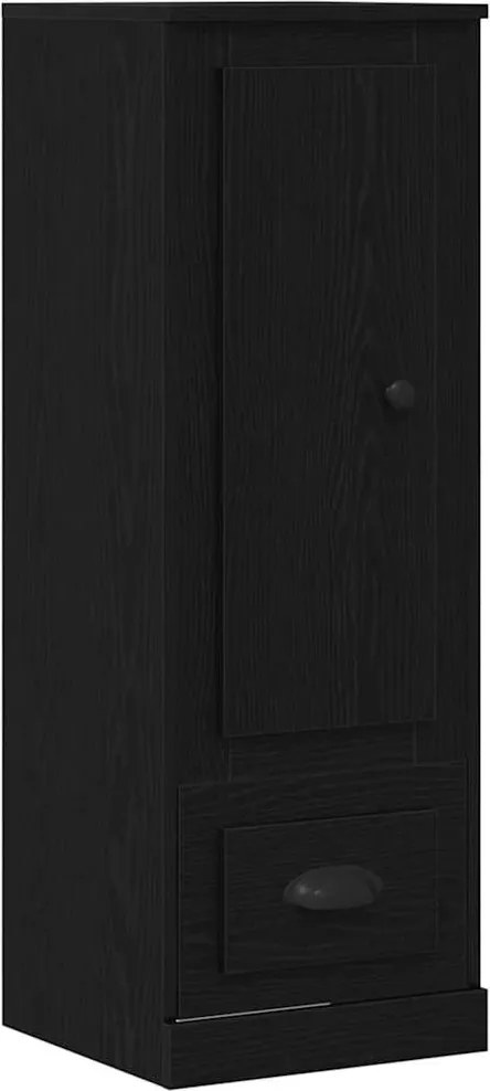 Vysoká skříň Černý dub 132 x 35.5 x 103.5 cm Kompozitní dřevo 3333078