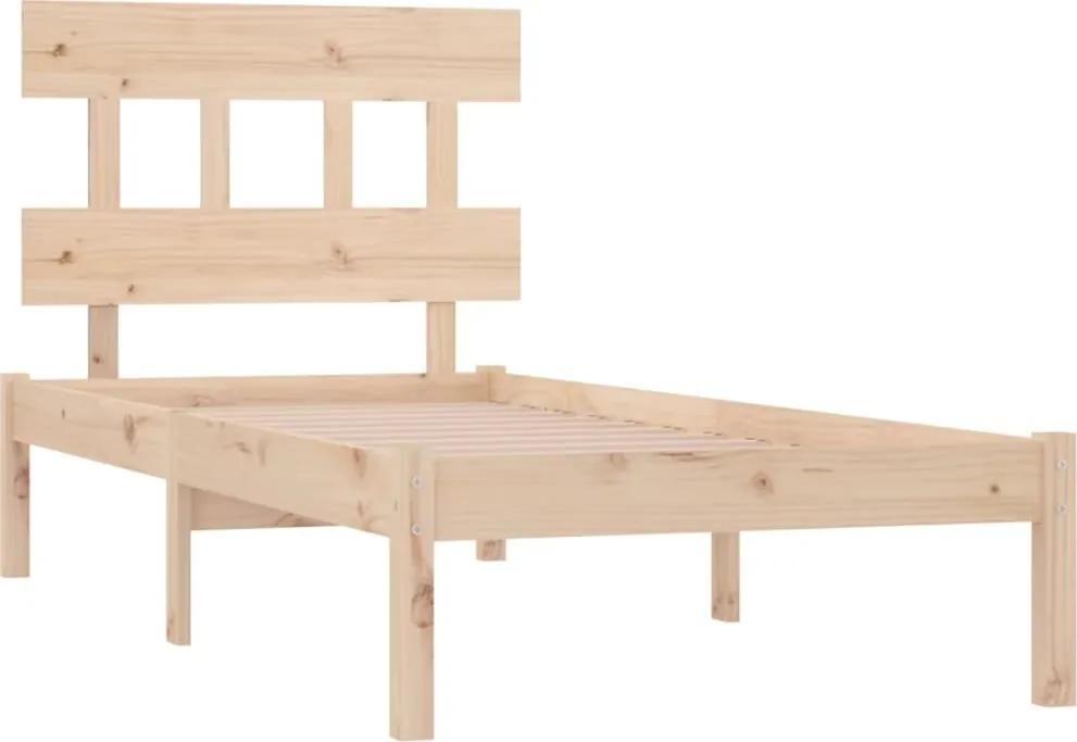 vidaXL Rám postele masivní dřevo 100 x 200 cm [3104728] Barva: Přírodní