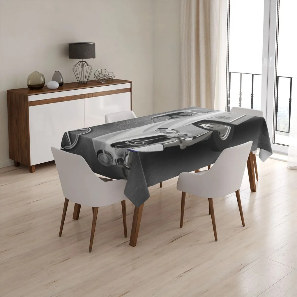 Sablio Ubrus Mercedes-Benz 300 SL Šedé pozadí - 90x90 cm