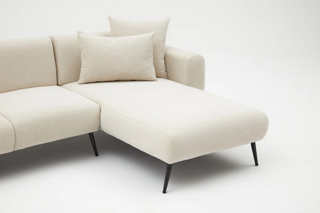 Hanah Home Rohová pohovka SIDE krémová pravá 252 cm