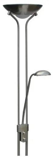 Arguslight 3077/FL-MCR Stojanová stmívatelná lampa STELA LED satinovaný chrom