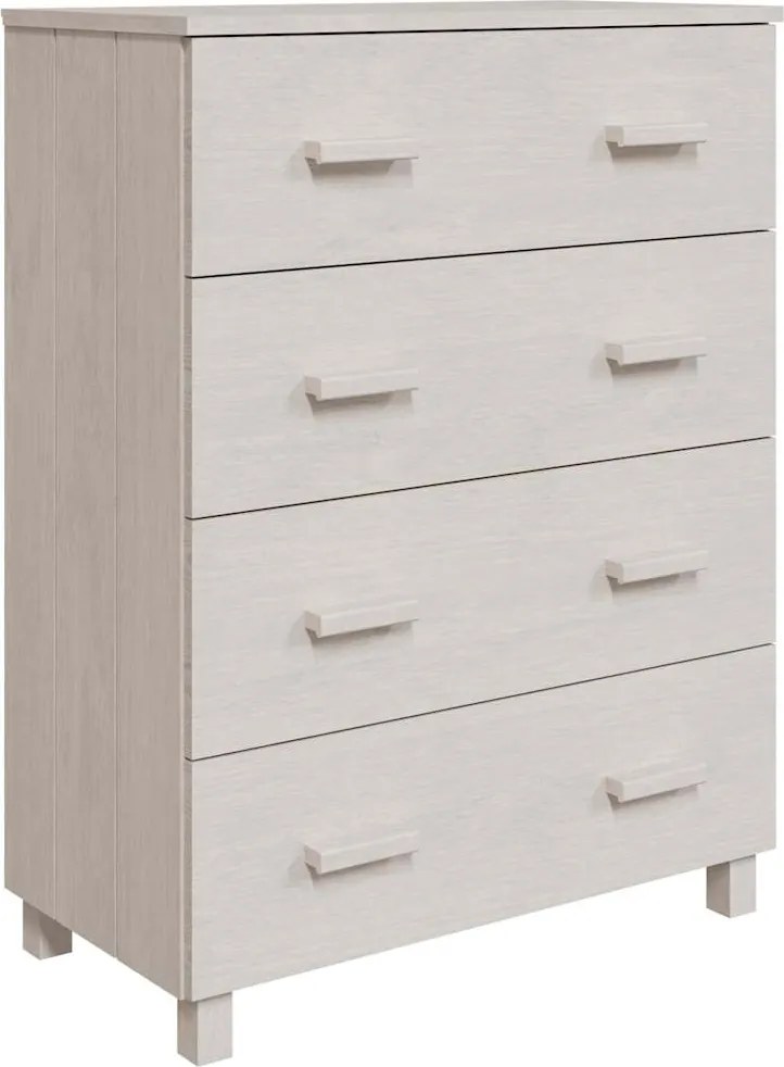 Příborník HAMAR bílý 79 x 40 x 103,5 cm masivní borovice 340425