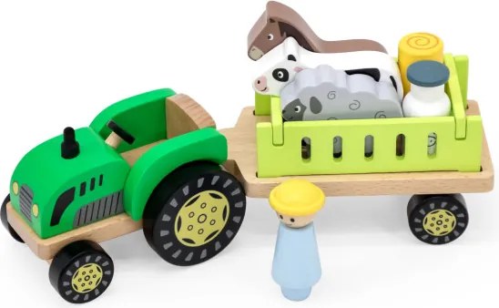 Dřevěný traktor Viga 44680