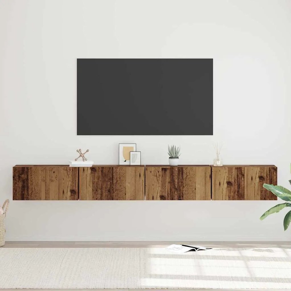Sestava TV skříněk 4 ks Staré dřevo Kompozitní dřevo 3393570