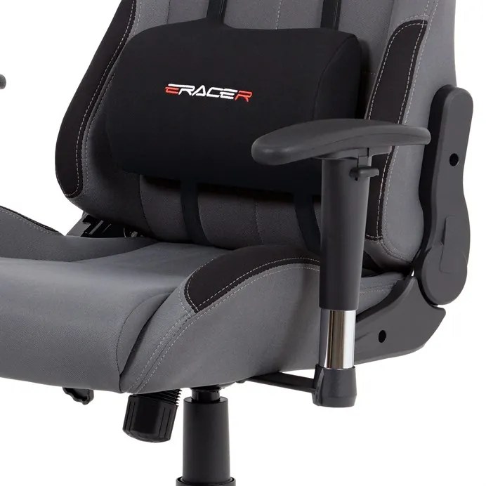 Herní křeslo E-racer VELARIS - šedá látka Barva: šedá
