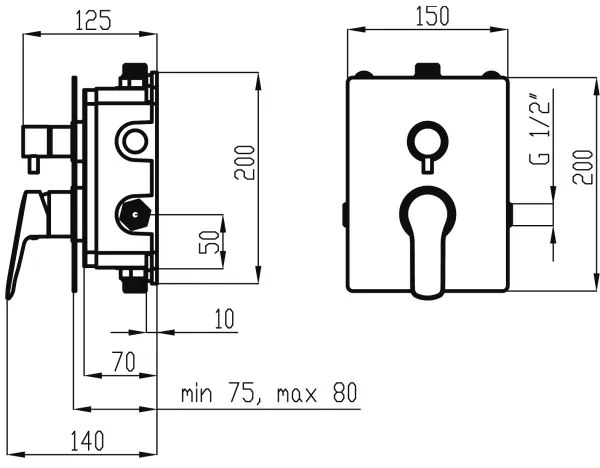 Novaservis - Sprchová sada s podomítkovou baterií METALIA ECO lesklý chrom