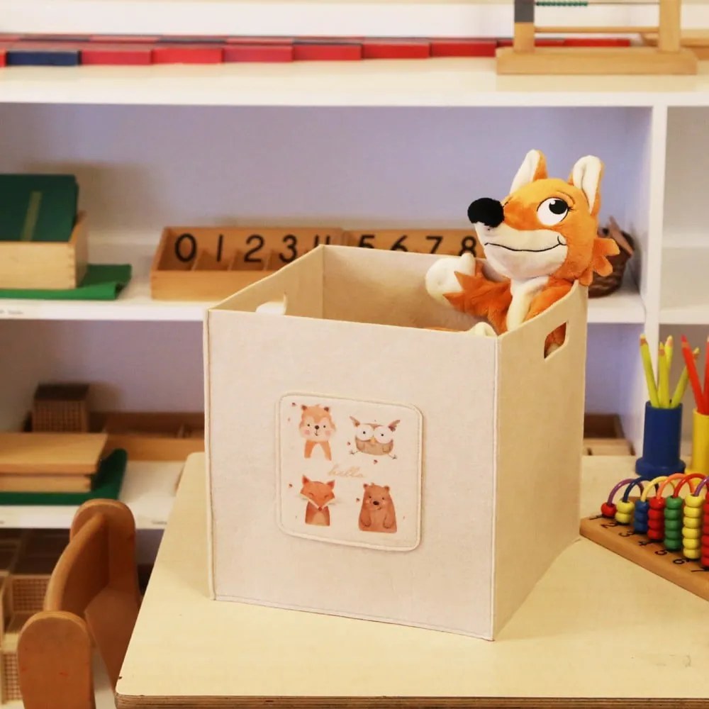 Látkový dětský organizér na hračky – Mioli Decor