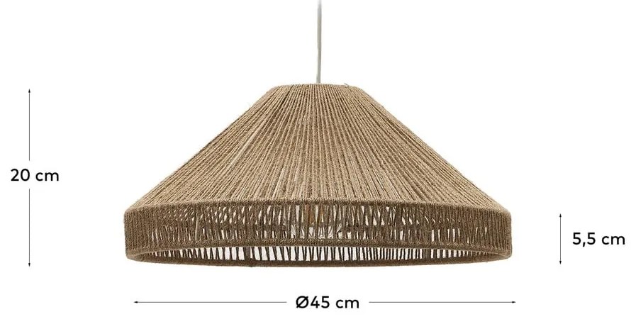 Stínidlo v přírodní barvě ø 45 cm Pontos – Kave Home
