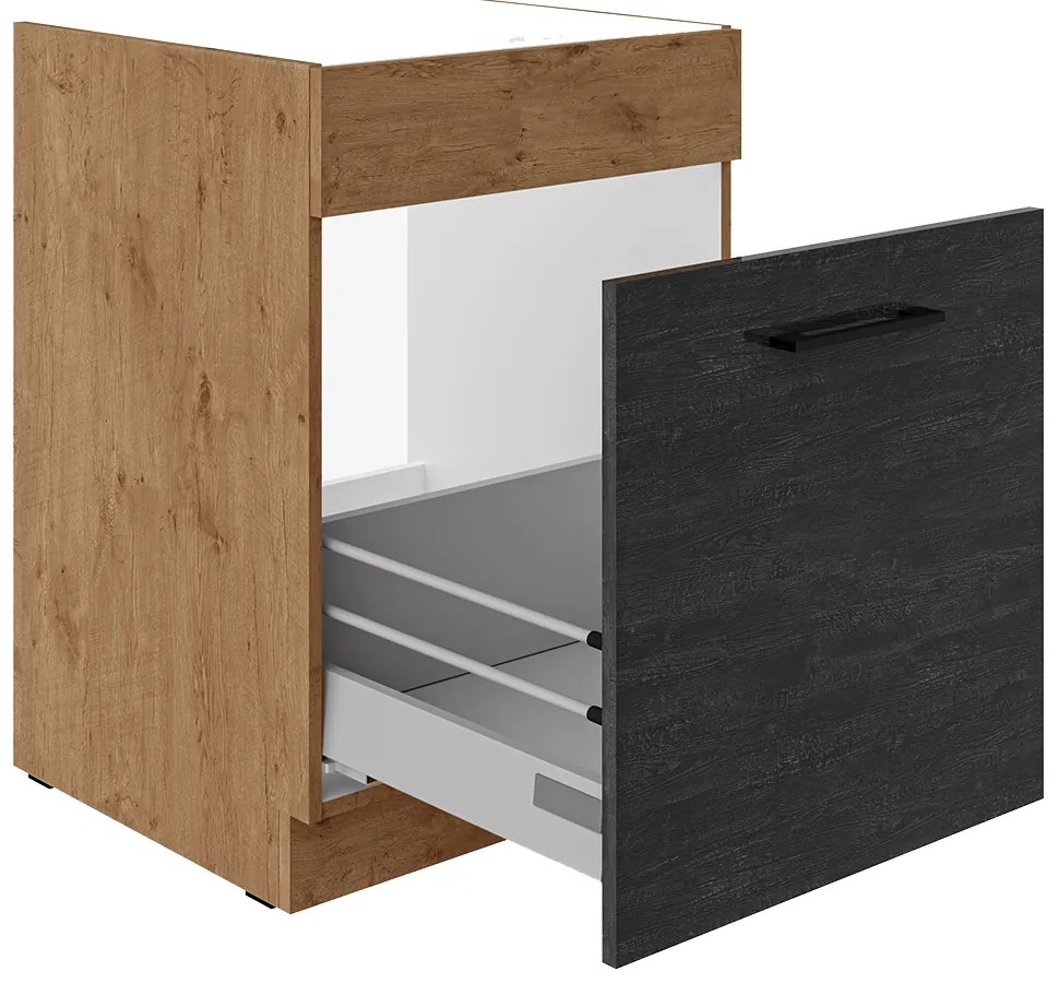 VIGO d | dolní skříňka 60 ZL 1S dřezová | 60 cm | PREMIUM BOX | lancelot/dark wood
