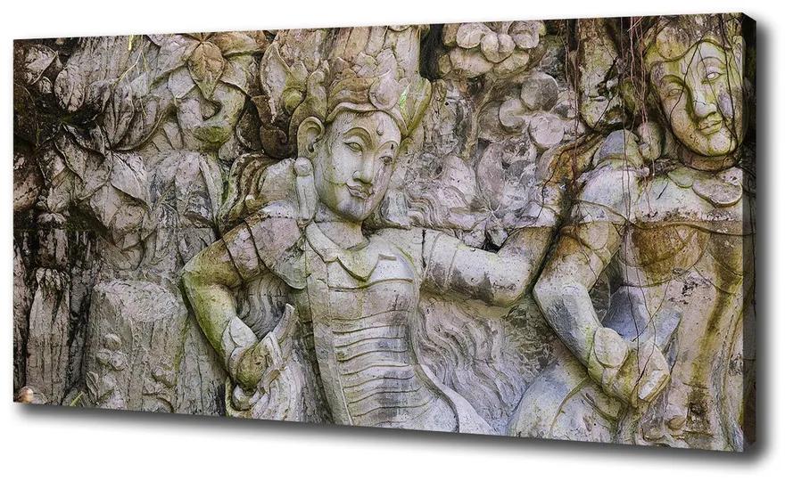 Wallmuralia Foto obraz na plátně Kamenná socha 100x50 cm