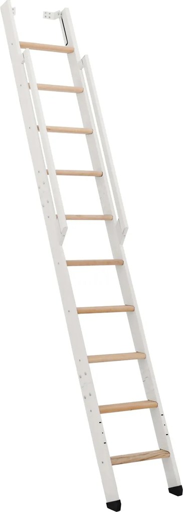 Minka STAIRS Přímé žebříkové schodiště Strong buk/bílá, 10 schodů, 243 cm