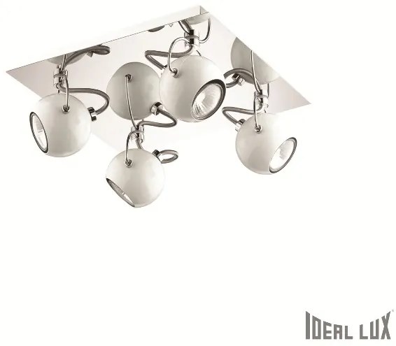 Bodové stropní svítidlo Ideal Lux Lunare PL4 bianco 077918 bílé