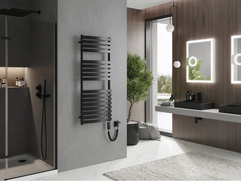 Mexen Bachus, elektrické topné těleso 1200 x 500 mm, 600 W, černá, W109-1200-500-2600-70