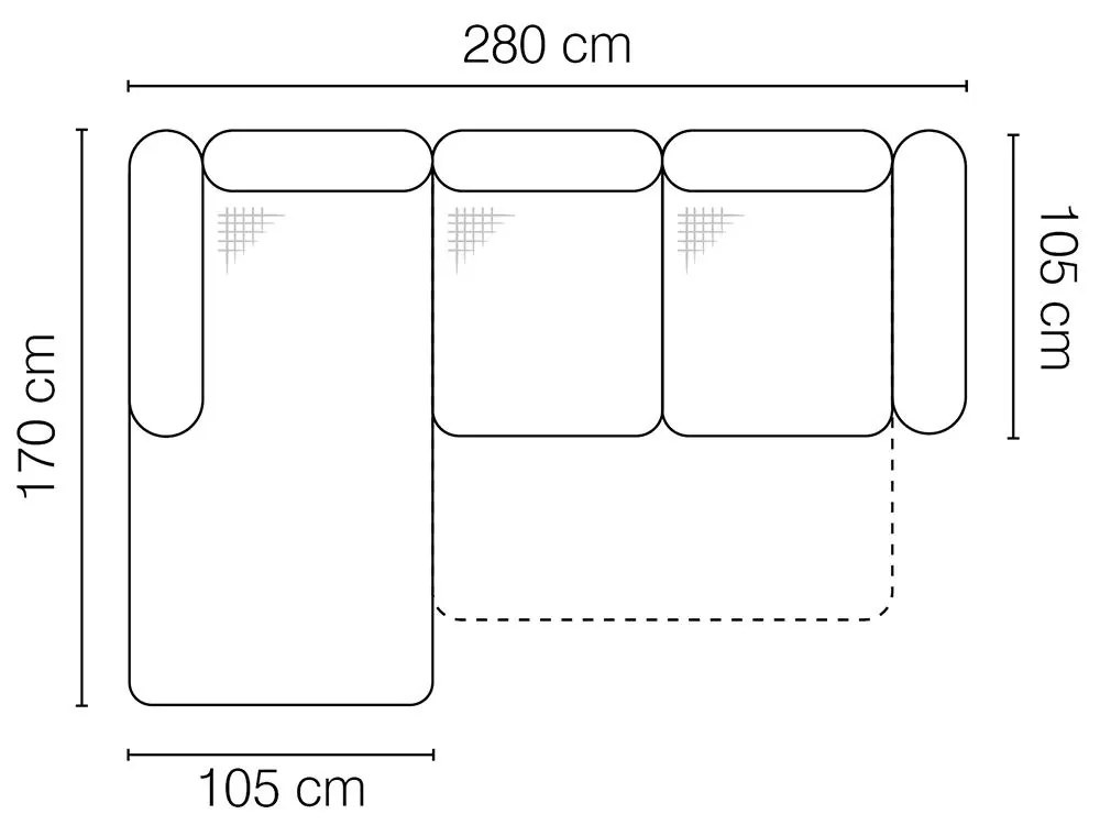 Sedací souprava ASTI | 170x280 | rozkládací | VÝBĚR TKANIN a NOŽIČEK