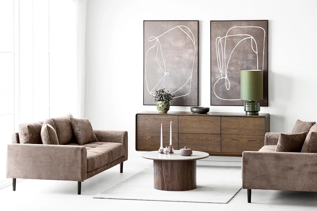House Nordic Komoda DARWIN tmavě hnědá 180×45 cm 3150101