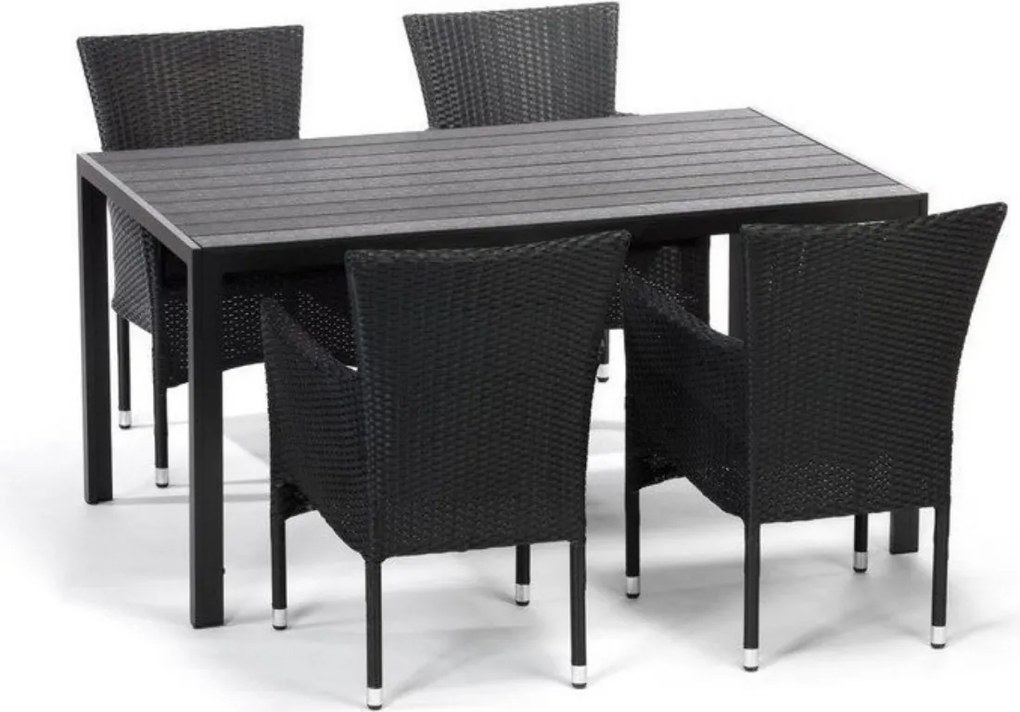 Vikio Zahradní jídelní set pro 4 osoby DT257-140 antracit