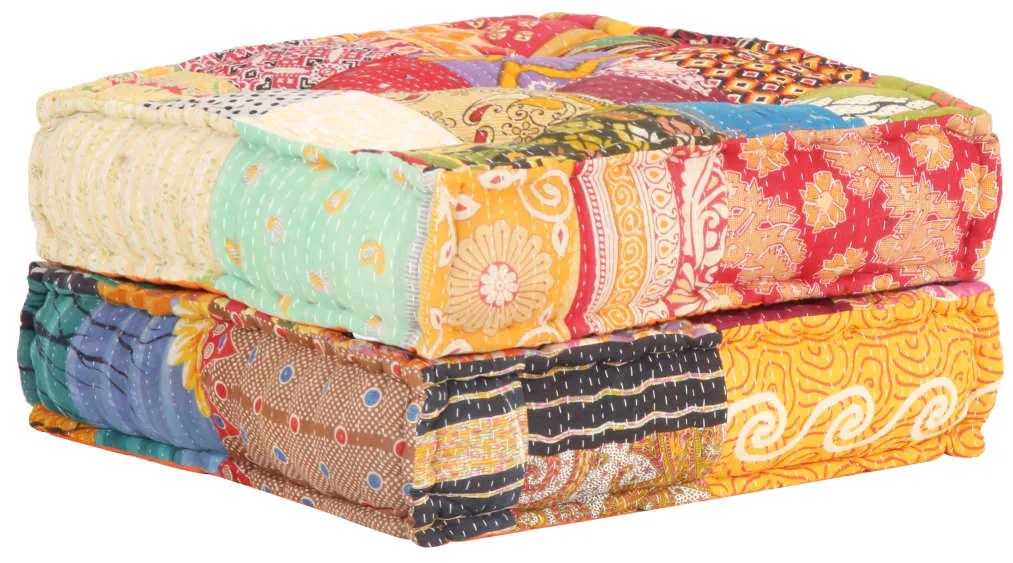vidaXL Marketos Pouf 60 x 70 x 36 cm patchwork textil